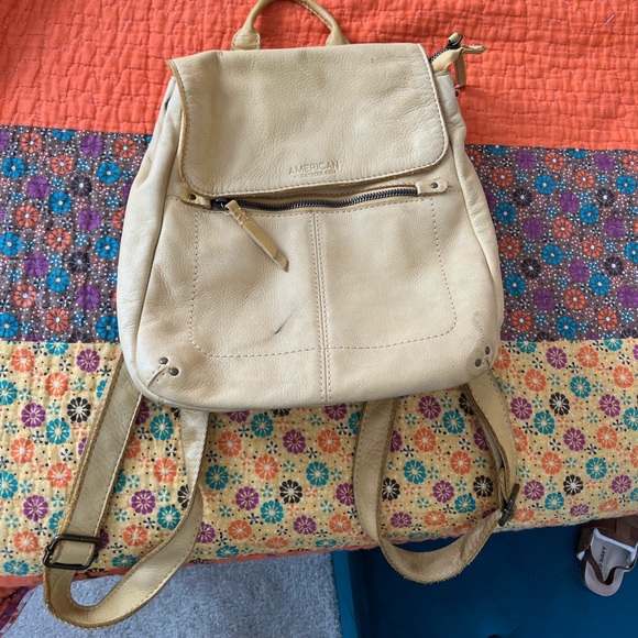 American Leather Co. | Bags | Yellow American Leather Backpack | Poshmark